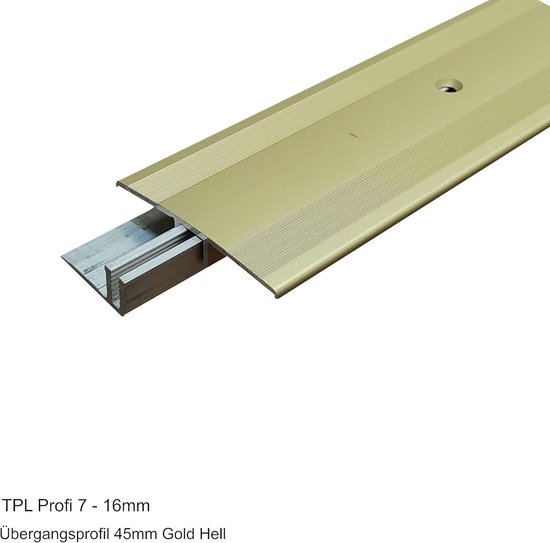 In hoogte verstelbaar overgangsprofiel voor parket en laminaat, 100 cm ...