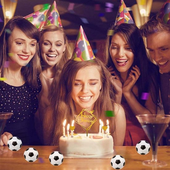 Set van 9 Zachte Mini Voetballen: Stressbal, Decoratie en Feestartikel ...