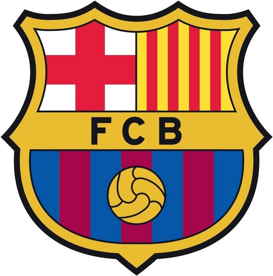 FC Barcelona Muursticker Vinyl Club Logo - Officiellement Licencié ...