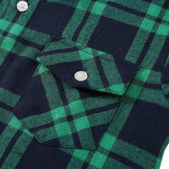 Jongens Flanellen Overhemd met Lange Mouwen en Ruitpatroon ...