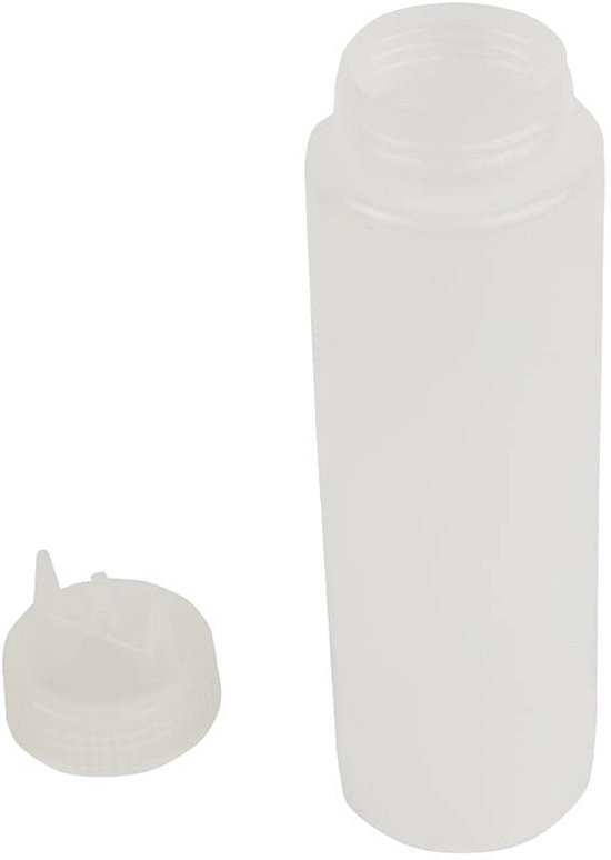 Professionele Knijpfles met 3 Spuitmonden - Helder, 30 oz (0.9L) voor ...