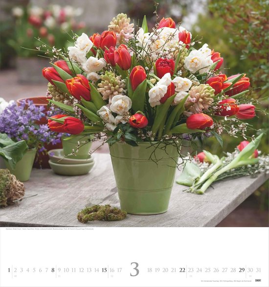 Wandkalender 2026 Bloemen - Groot Formaat Fotokalender XL ...