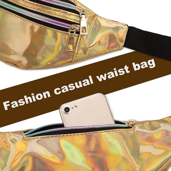 Holographic Rave Fanny Packs - Iridescent Waist Pack - Shiny Waist Bag ...