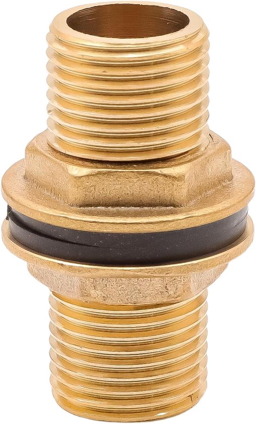 Water Tank Connector G1/2 Brass Adapter - met Seal en Nut - Male Thread ...