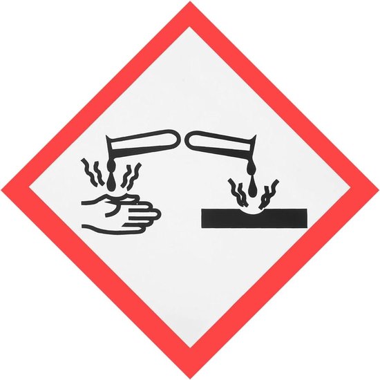 Ronte - Zelfklevende chemische etiketten met gevaar pictogram - Set van ...