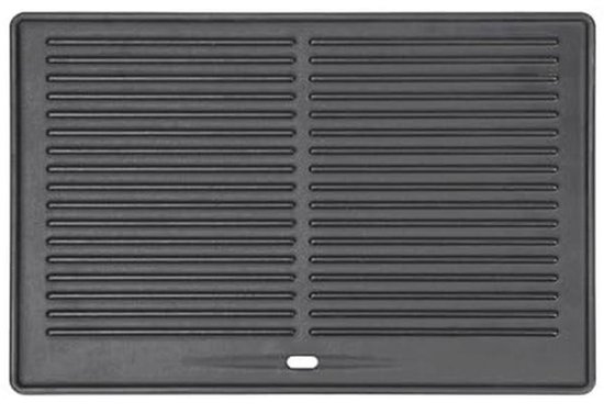 Universele gietijzeren grillplaat 41,5 x 27,5 cm voor houtskoolgrills ...
