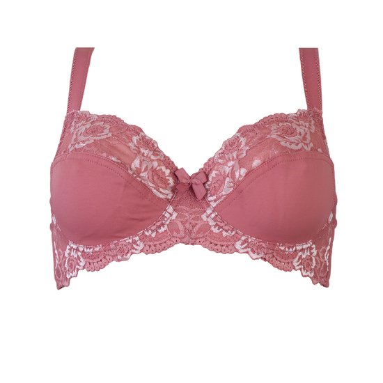Guy de France - Beugel BH kant - terracotta/ivoor - 75D | bol