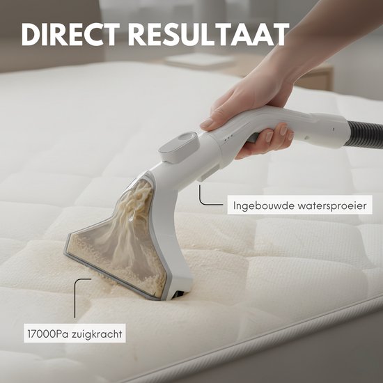 RYER Vlekkenreiniger Pro - Tapijtreiniger op Wielen - 5 Opzetstukken ...