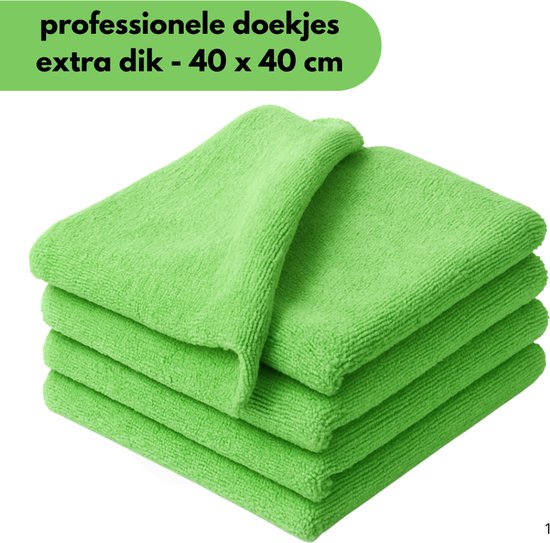 KURTT - Microvezeldoekjes (extra dik) - 10 Stuks 40 x 40 cm - Wasbaar ...