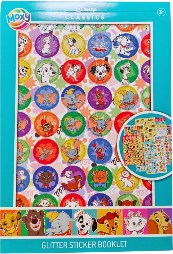 Disney Classics Glitter Stickerboek – Moxy – 300+ Stickers – Glitter ...