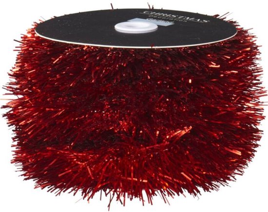 Kerstslinger op rol - Rood - 10 meter | bol
