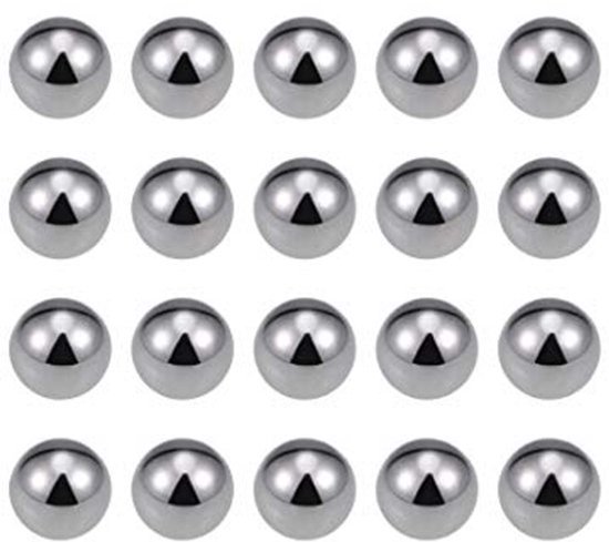 Vermogen 50 Stuks - Precisieballen Carbonstaal 8mm - Glad Oppervlak | bol