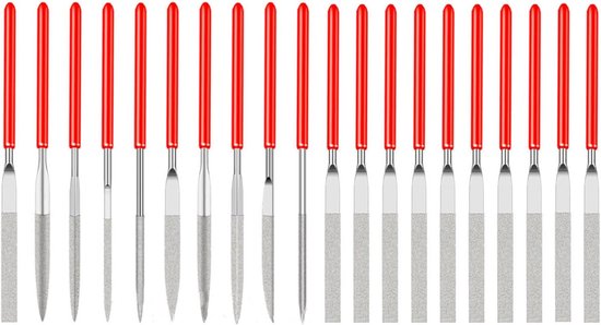 20 stuks mini diamantvijlsset - micro diamant vijlen voor nauwkeurig ...