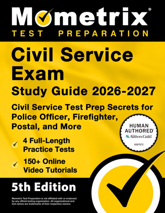 Civil Service Exam Study Guide 2026-2027 - 4 Full-Length Practice Tests ...
