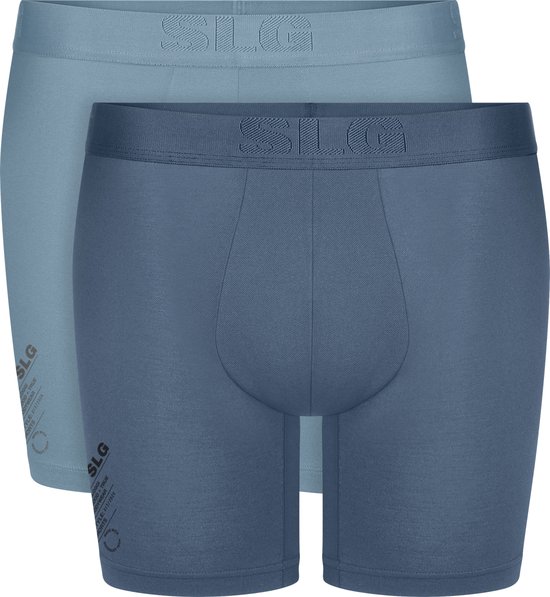 Sloggi - SLG Base - 2-Pack Shorts - Multi Blauw - M | bol