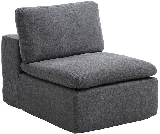 Vente-unique Modulaire driezitsbank in antracietgrijze stof CORTOLINE | bol