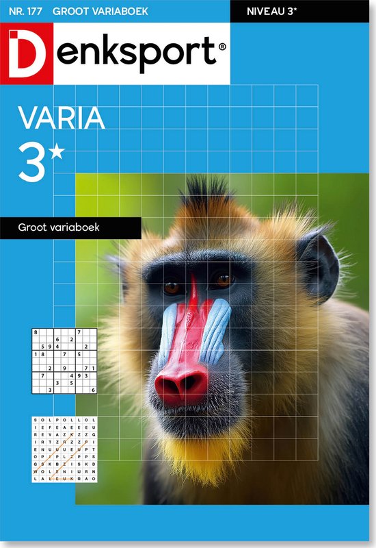 Denksport Puzzelboek Varia 3* groot variaboek, editie 177 | bol