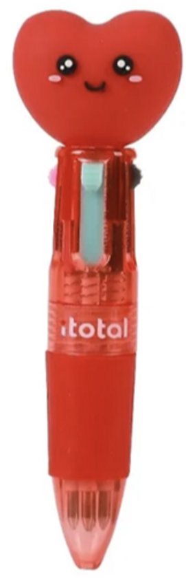 iTotal Pen Mini 4 Colors 4 in 1 FOLLOW YOUR HEART 2.5x10cm 15gr | bol