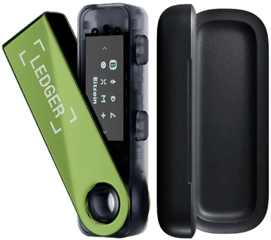 Ledger Nano S Plus Oxidate Green + Case - Hardware Wallet Bundel ...