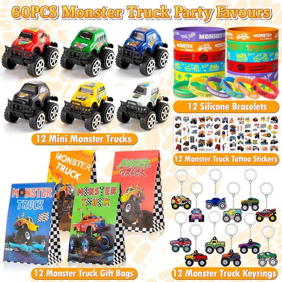 Monster Truck Gadgets voor Kinderen | Verjaardagsfeest Boost met Mini ...