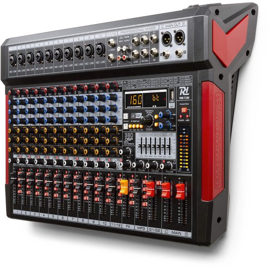 Mengtafel - Power Dynamics PDM-T1204 - 12-kanaals mengpaneel Bluetooth ...