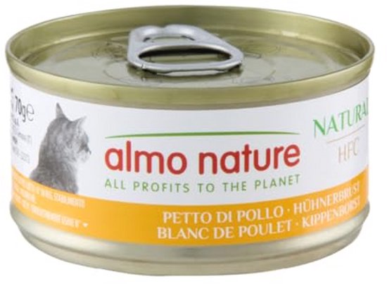 Natuurlijk Kippenborst Kattenvoer - 24 x 70g | bol