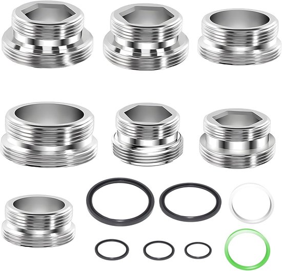 Faucet Adapters Set - 7 Stuks, Universele Waterfilter Aansluitingen met ...