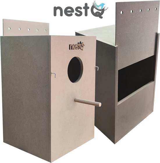 Houten Kweekhuis voor Vogels - Nestkast voor Nimfen, Kaketoes en ...