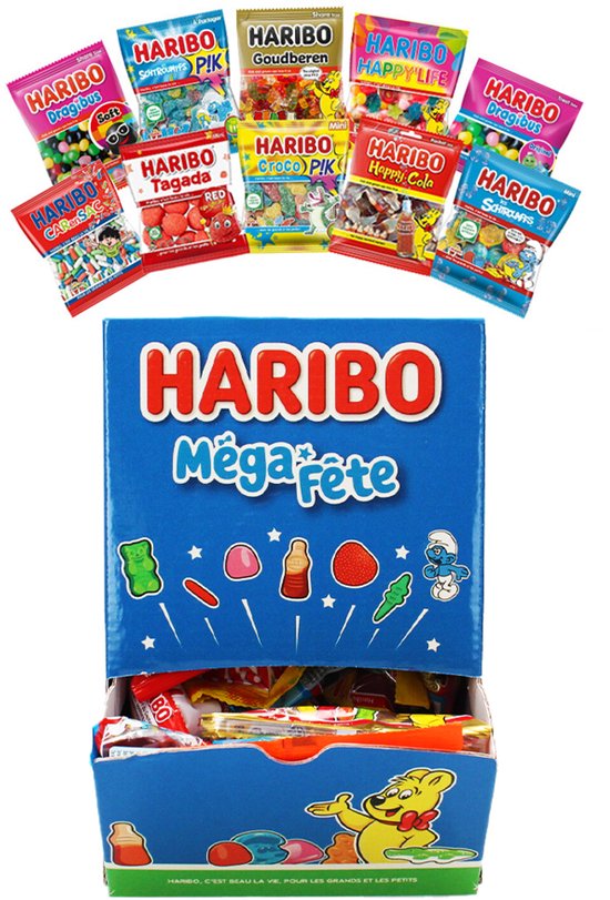 Coffret de distribution Haribo "Méga Fête !" - 1000g | bol