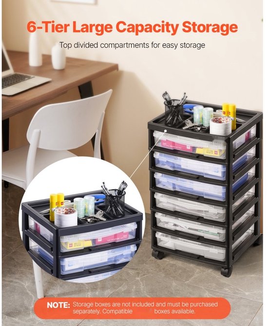 Opbergrek - Opbergframe - Met Wielen - 6 Lagen - Grote Capaciteit ...
