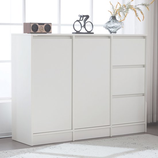 OKWISH Dressoirs - Opbergkast Met Verstelbare Planken - Ruime Dressoir ...