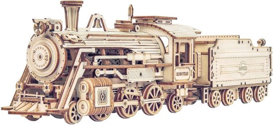 ROKR 3D puzzel Express stoomlocomotief houten puzzel modelbouw ...