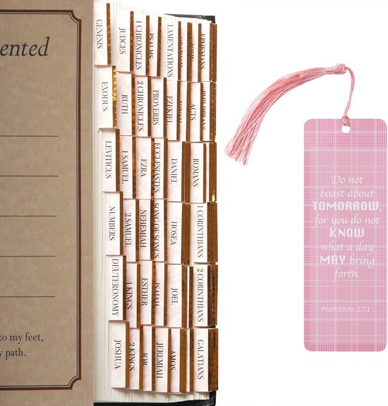 Onglets de Bible laminés - 96 Onglets d'Index pour l'Étude Biblique et ...