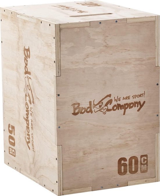 Plyo Box Van Hout 60 X 50 X 40 Cm Voor Sprongtraining Max