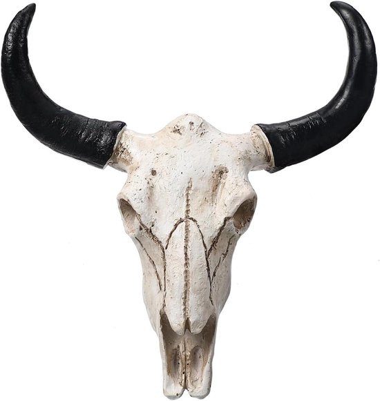 Cosensi - Wandsculptuur Stier Standbeeld Faux Taxidermie ...