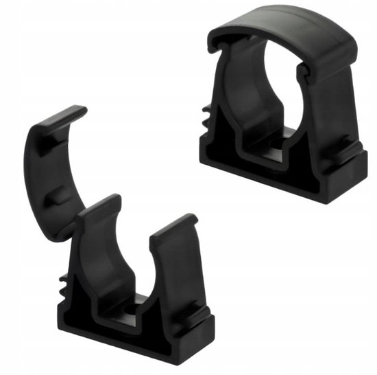 Universele PVC Buisklem Zwart Ø32mm - 10 st | bol