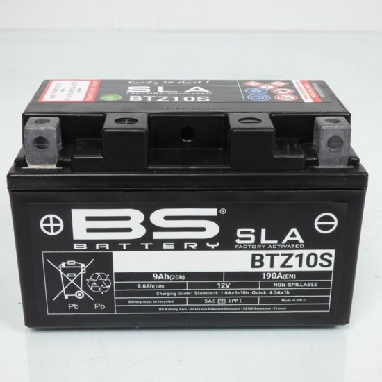 Batterie SLA BS Battery pour Moto Kawasaki 500 EX Ninja 2024 à 2025 ...