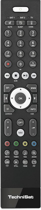 Afstandsbediening voor ISIO-digitale ontvangers en tv-apparaten - zwart ...