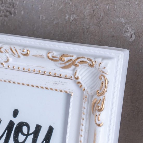 Set van 2 Witte Fotolijsten 13x18cm Barok Stijl voor Galerij of Tafel | bol