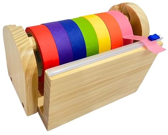 Houten Tape Dispenser voor Kinderen - Multi Roll Tape Dispenser met ...