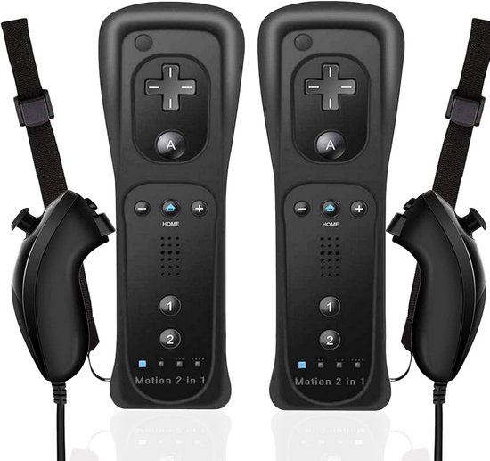 Draadloze Afstandsbediening met Motion Plus en Nunchuk voor Wii ...