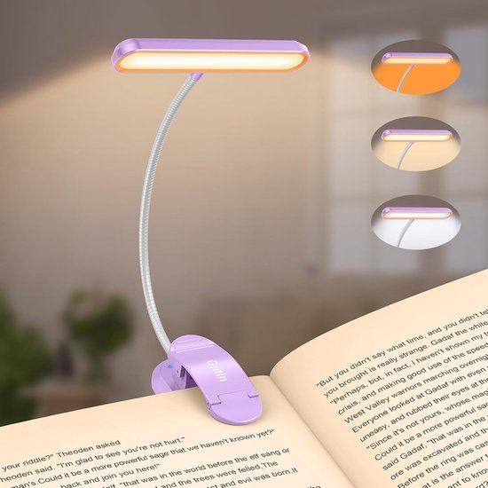 Oplaadbare Leeslamp met 19 Leds en 3 Kleurtemperaturen – Flexibele ...