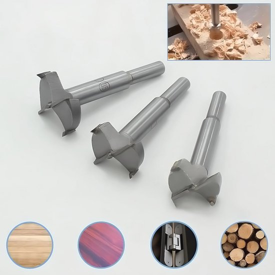 Forstner Boor Bits 15-35mm 16 Stuks voor Houtbewerking – Hoge Snelheid ...