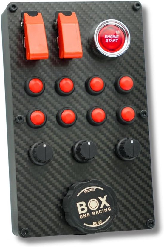 Race Simulator Button Box met LED Knoppen en Draaiknoppen voor PC ...