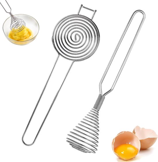 Hand Mixer - Kleine Garde - Garde met Eigeel Scheider - RVS - Eiwit ...
