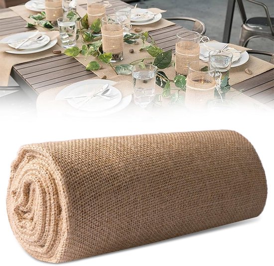 Natuurlijke Jute Stof Rol 1.6M Breed - Robuust Burlap Stof voor ...