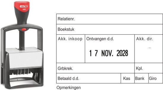 Boekhoudstempel 2151 - Colop 2860 | bol.com