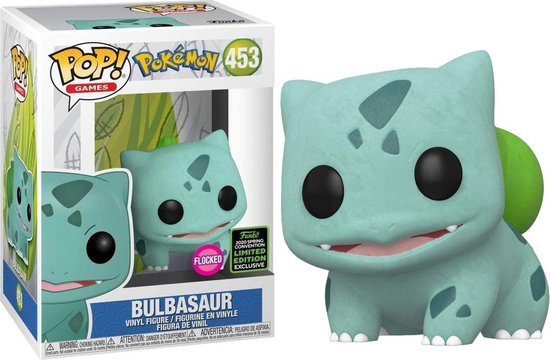 Funko Pop Games: Pokemon - Bulbasaur 453 FLocked Exclusive 2020 Spring ...