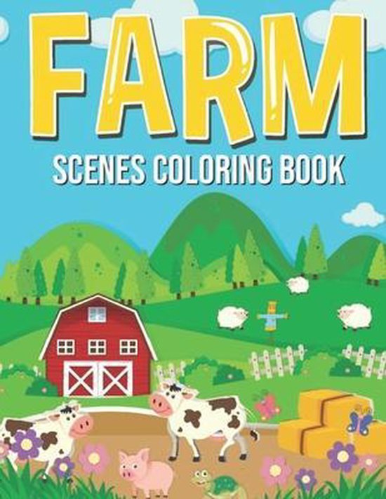 Farm Scenes Coloring Book, Color King | 9798653350139 | Boeken | bol.com
