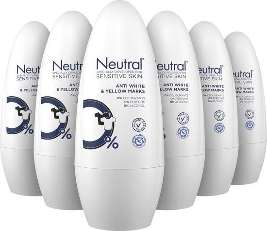 Neutral Deodorant Roller Invisible 50 ML - 6 stuks | bol